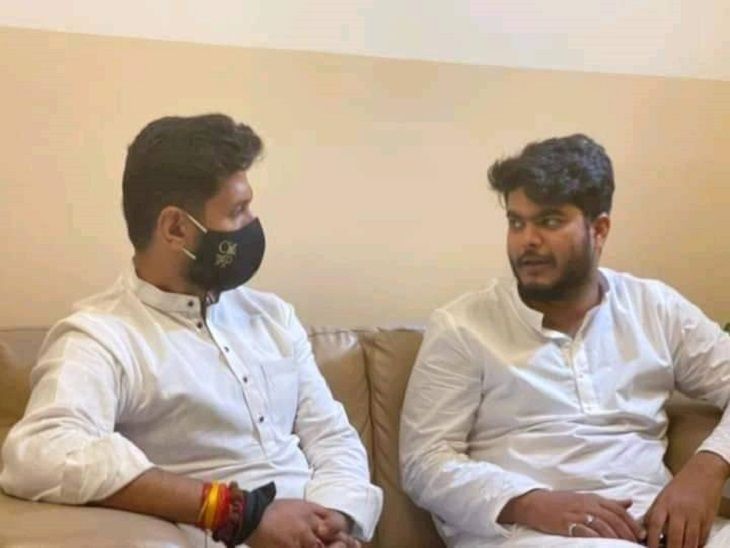 LJP Leader Chirag Paswan met son of Late Siwan MP Shahabuddin in Patna ...
