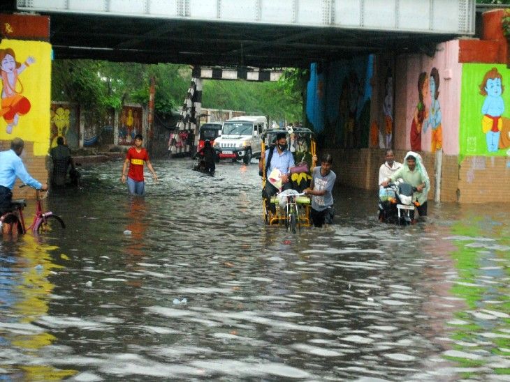 Heavy Rain in Mathura: Water logging after 1 hour of Rain in Mathura ...