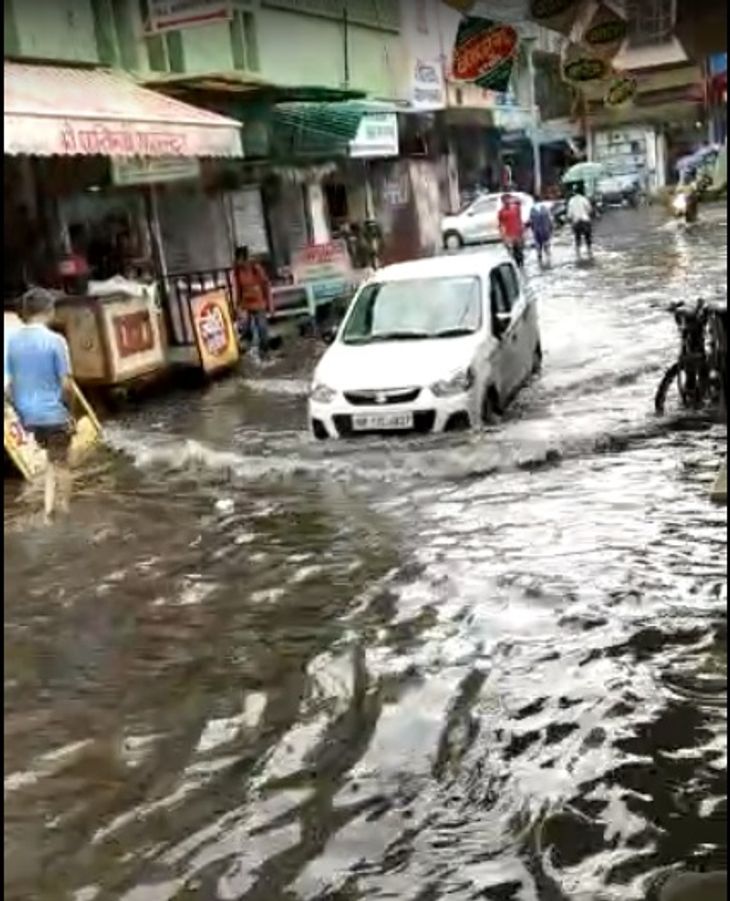 All the markets of Barait submerged, water up to three feet on the ...