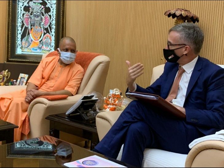 British high commissioner to India Alex Ellis in lucknow for the first time