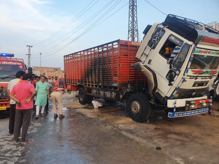 Accident in Mistry Market on Suratgarh Road, fuel tank burst during ...