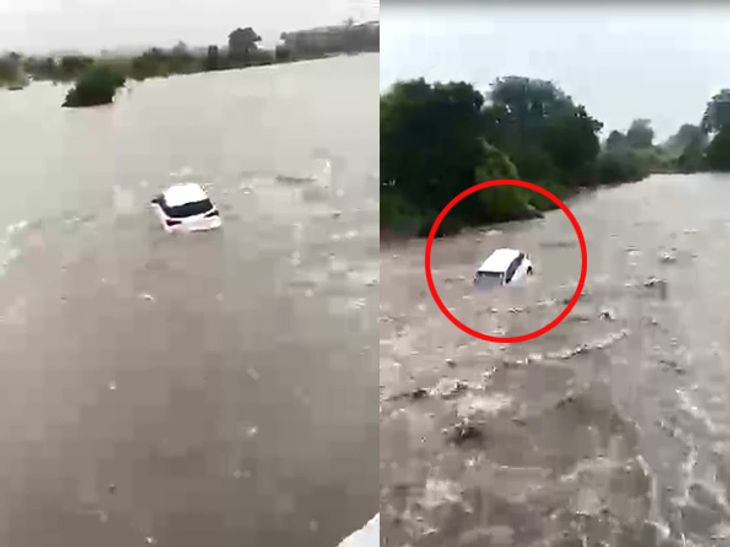 In Rajkot, the owner of Pelican Group in the car along with the driver ...