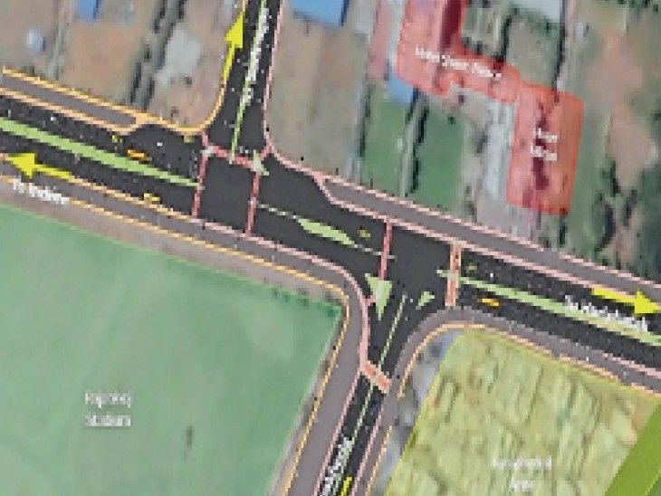 Table top crossing for the first time at Simhastha bypass intersection ...