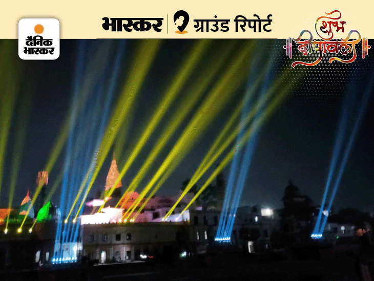 Ayodhya started lit up four days ago, ongoing testing of laser light ...