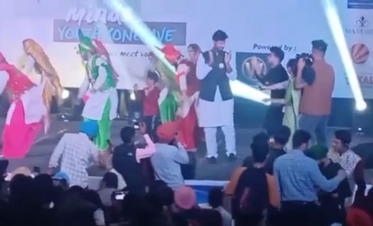 Raja Vading, who arrived in a private ceremony, put the bhangra on the ...