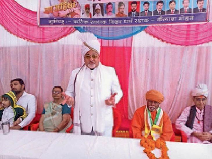 Founder Kailash Mohan Medawat gave a speech on the fifth foundation day ...