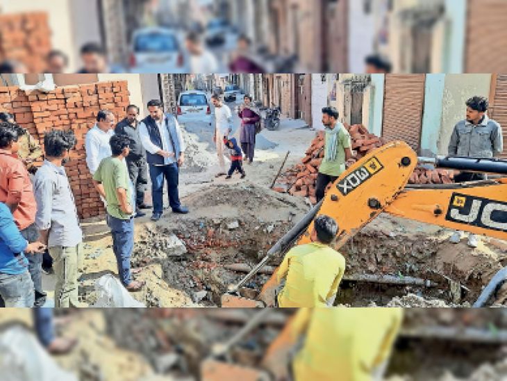 Substandard materials were being used in sewer line manhole ...