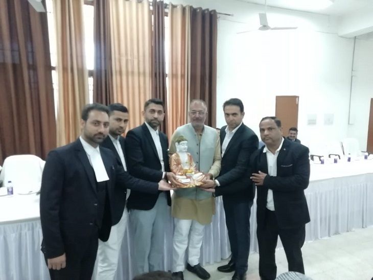 MP Sanjay Bhatia welcomed in Panipat Bar Association | पानीपत बार ...
