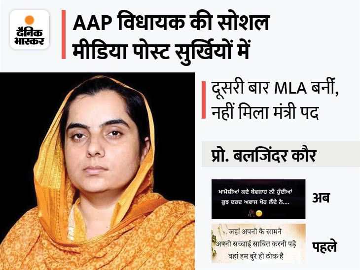 Punjab AAP MLA Professor Baljinder Kaur Facebook Post, Arvind Kejriwal ...