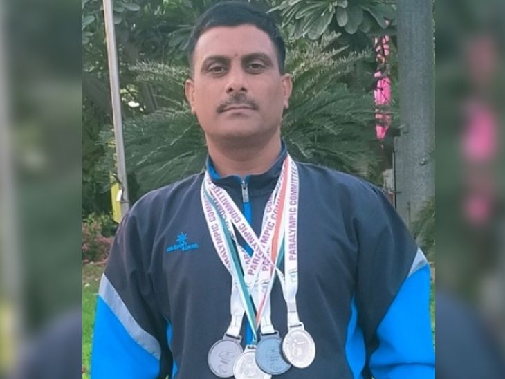 Divyang jawan won 3 medals by targeting with one hand, one hand was ...