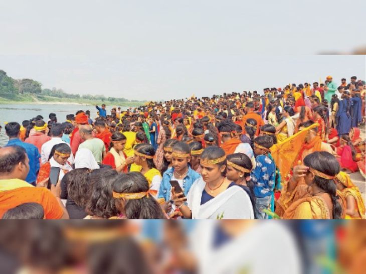 Lord Shri Ram Katha Week in Guthni, procession took place, Gandaki ...