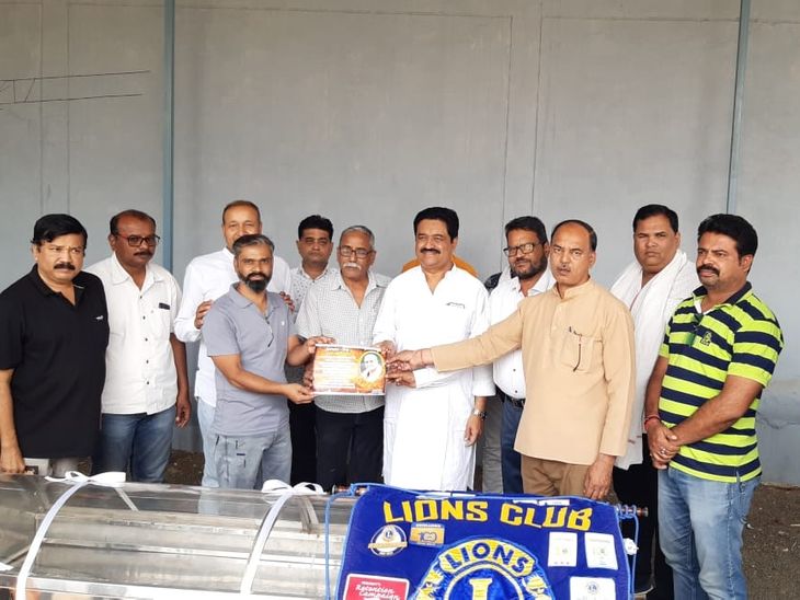 Two brothers donated mercury freezer to Lions Club, presented by the ...