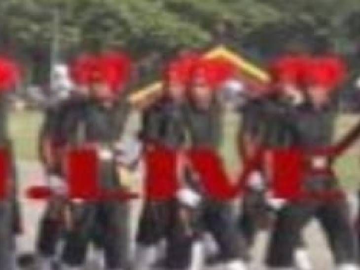 The Brigadier took the salute of the parade, training given for 9 ...