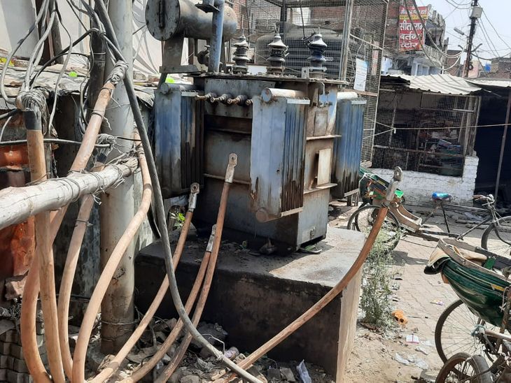 Transformer blown up due to overload, likely to be replaced by noon ...