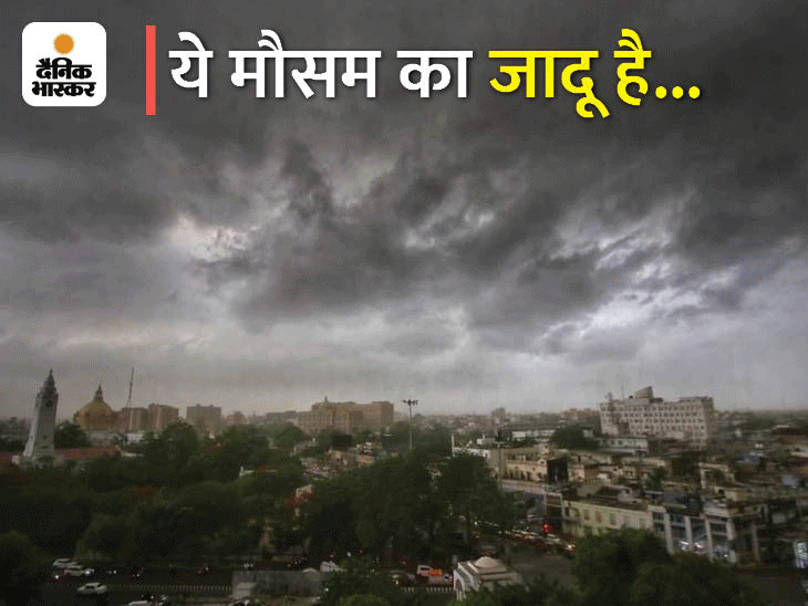 Heavy rain in UP gave relief from heat See in pictures the storm-water ...