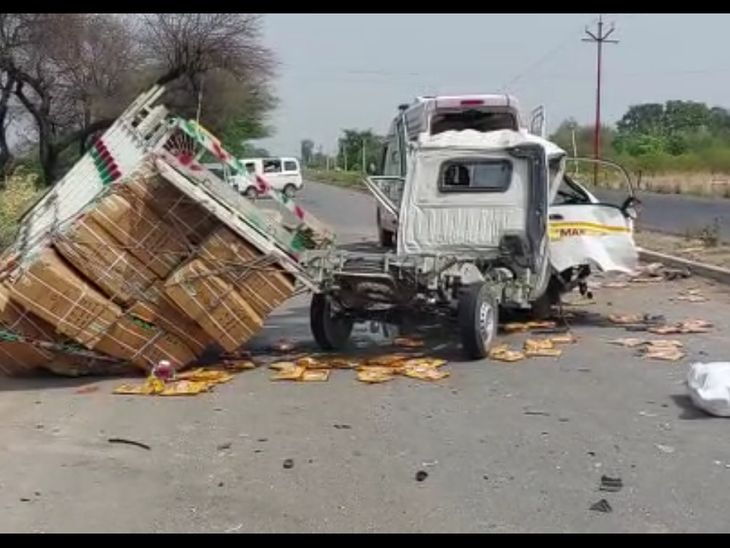 A horrific road accident happened in Rath, the loader driver died on the spot in a fierce ...