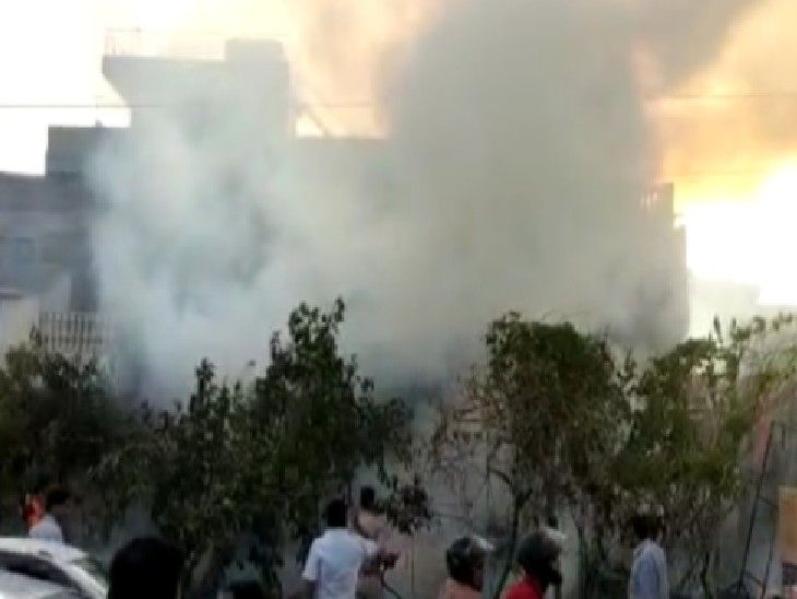 Jaipur Gas Cylinder Explosion Case: High Tension Line Spark Fire In ...
