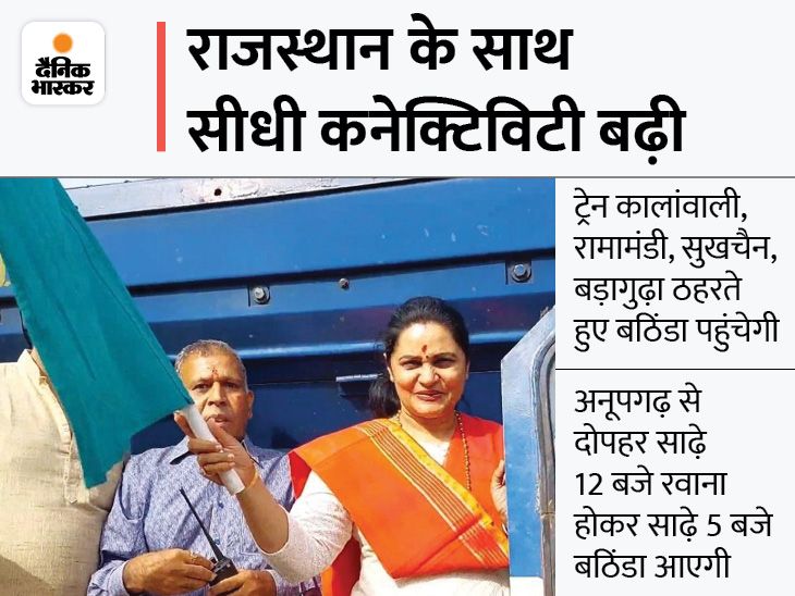 Now direct train from Sirsa to Anupgarh - extension of passenger train ...