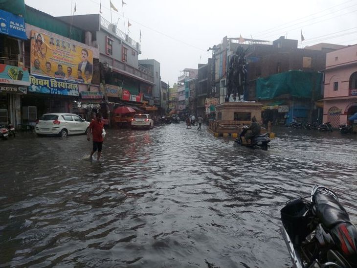 Baran receives 4.5 inches of rain in 3 hours | बारां में 3 घंटे में सवा ...