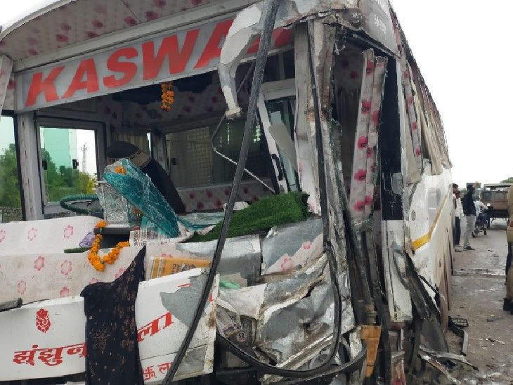 Rajasthan Jaipur Road Accident Updates; Eight Injured as Bus Truck ...