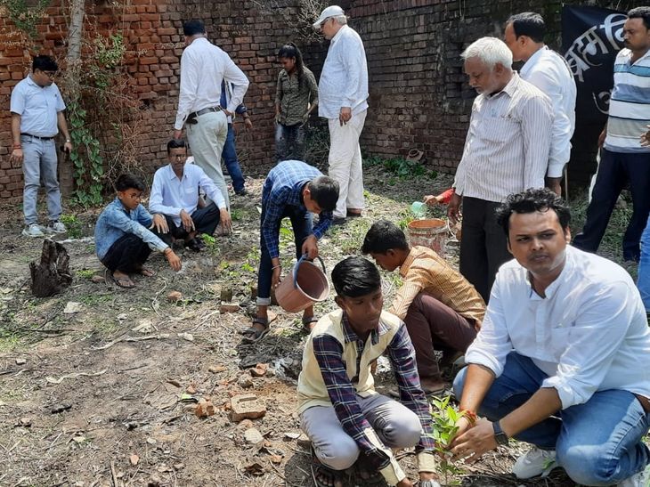 Plantation campaign started in Atarra, planted 100 plants of fruitful ...