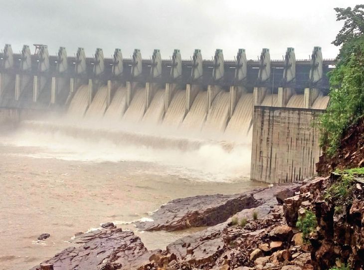 Indira Sagar Dam Tawa Dam Gate Open | MP Rain News; Water Level ...
