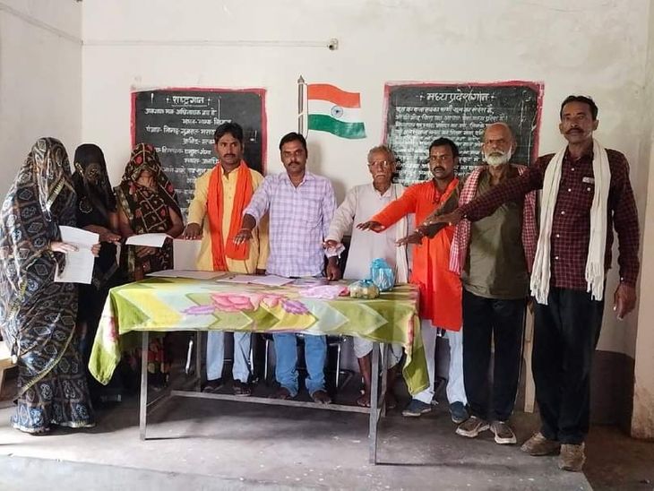 The newly elected sarpanch, up sarpanch and panch took the pledge for ...