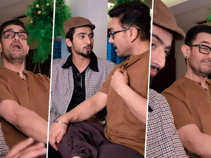 Aamir Khan recreates a funny scene from 'Andaz Apna Apna' with Mr. Faizu