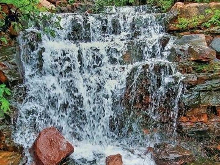 This waterfall is just 15 km away from the city, 20 feet wide and ...