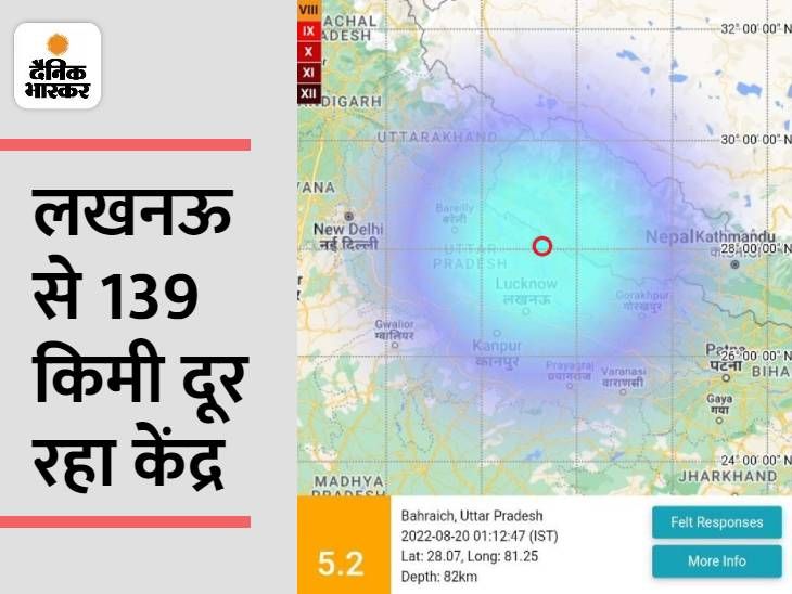 Earthquake tremors in UP Lucknow Sitapur magnitude 5.2 on the Richter ...