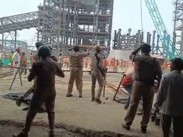 One laborer died, 13 laborers trapped, all were rescued safely by the ...