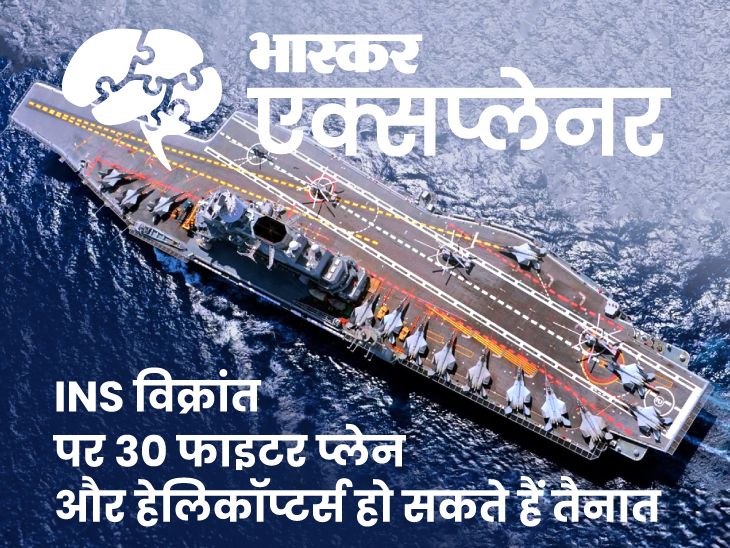 INS Vikrant Fighter Jets Capacity; Indian Navy Largest Aircraft Carrier ...