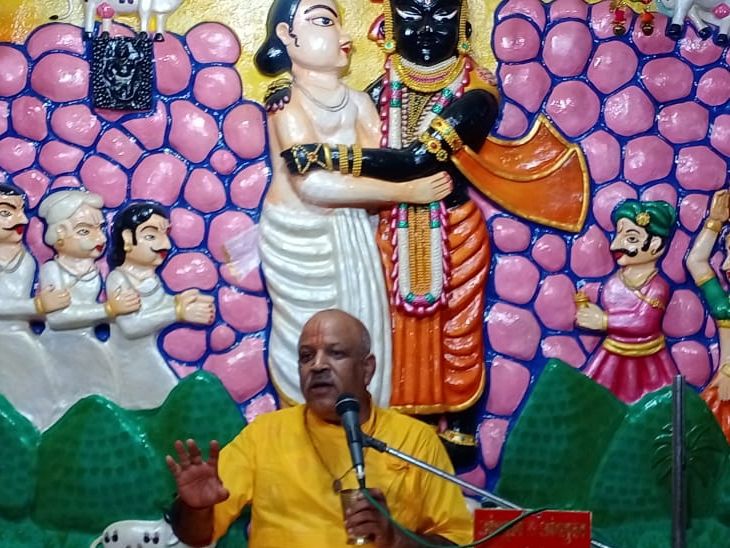 The story teller narrated the story on Sukhdev's birth and Sukhdev ...