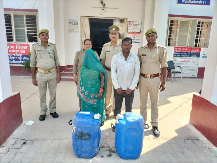 1 woman and youth arrested after raiding houses | फतेहपुर में पुलिस ने ...