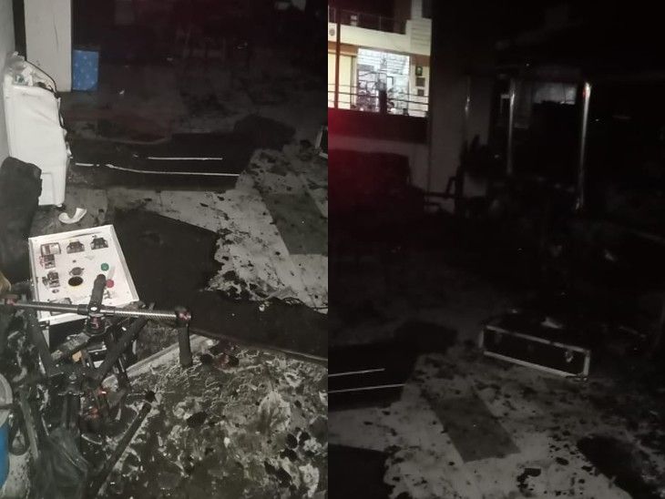 Rajasthan kota Fire in electronic workshop built in two-storey house ...