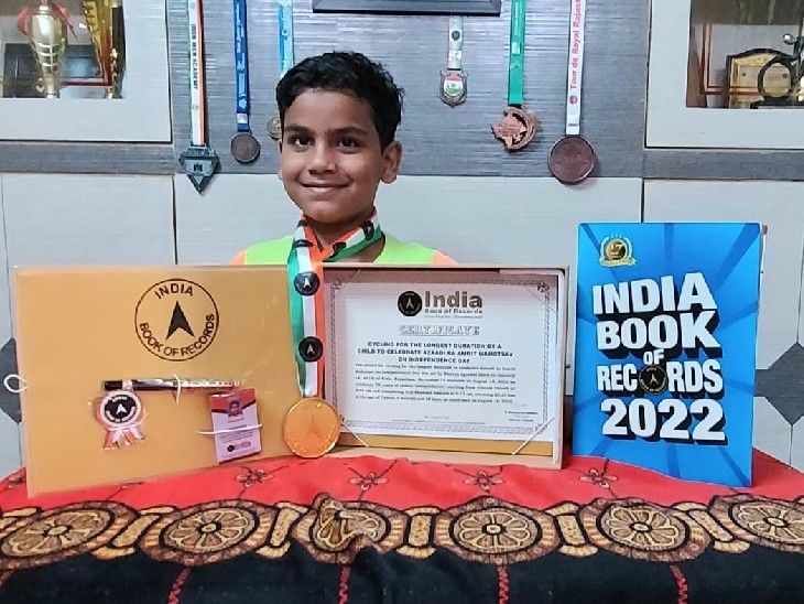 Bhavya Aggarwal cycled 20.21 km in 75 minutes with the tricolor | सात ...
