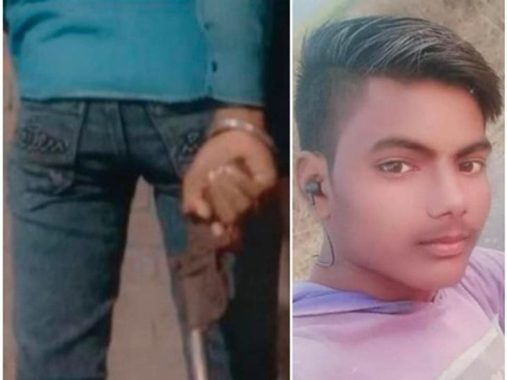 In Behta Gokul, the boy put a photo with a gun, arrested SHO said - action will be taken against ...