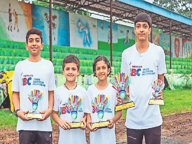 Shuttlers Ishmit and Ananya won the title of state winner | बैडमिंटन ...
