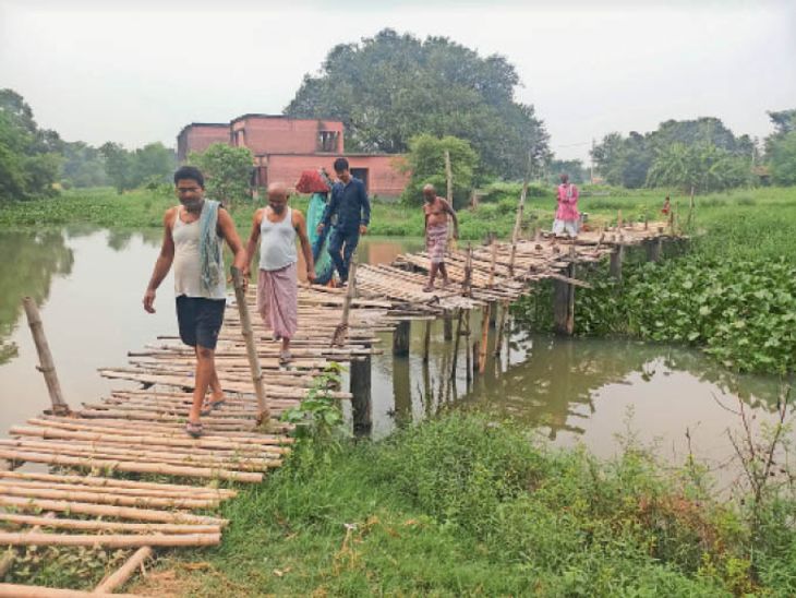 Bridge not built to connect the road going to Ramali with Darbhanga ...