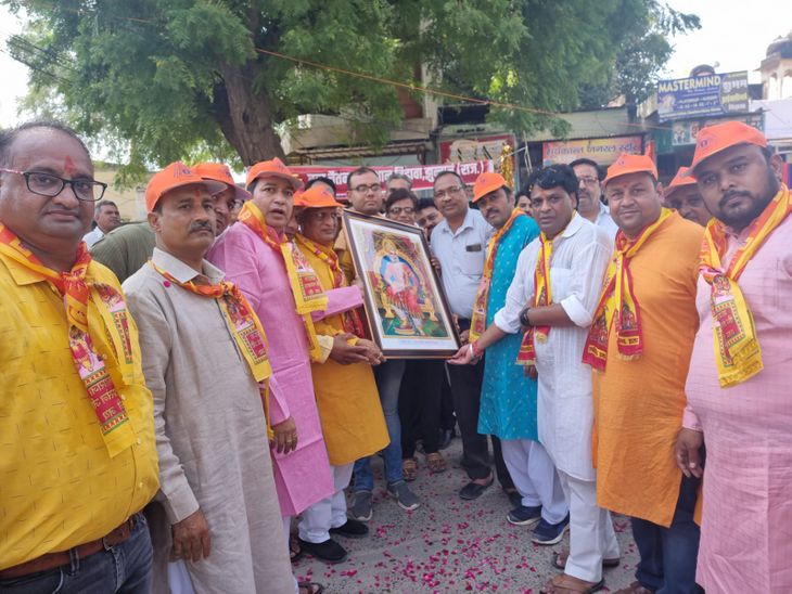 A large number of people of the society participated in the journey ...