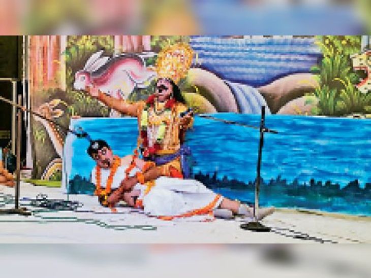 Artists depicted the sage going to Dasharatha, the leela of Tadka and ...