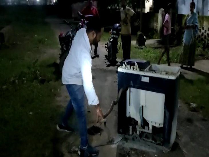 Cobra trapped in washing machine for hours, snake rescue team caught ...