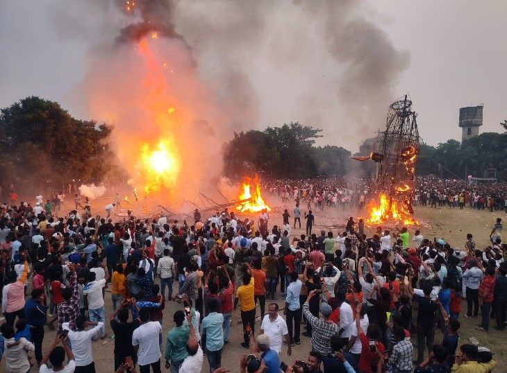 People got a chance to see the effigy burning after two years