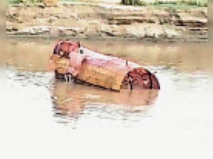 4 days after the effigies of Ravana, Kumbhakaran, water flowed in ...