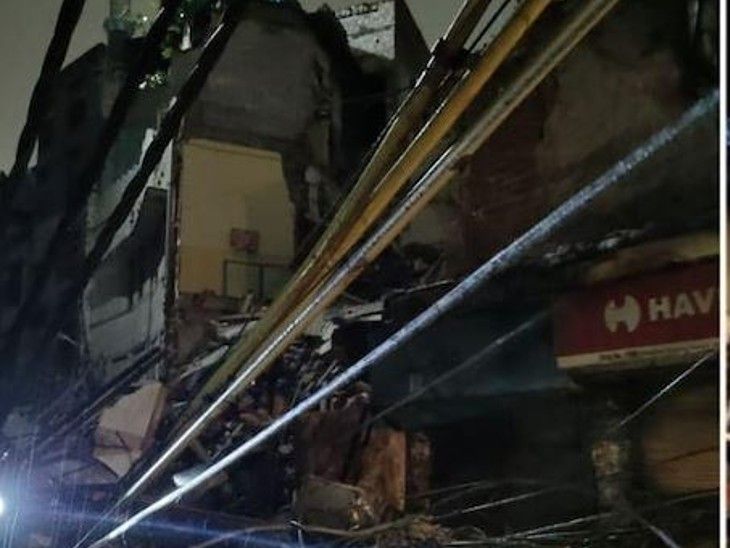 Building collapse in Farash Khana, 9 people are still undergoing treatment in LNJP | फराश खाना ...