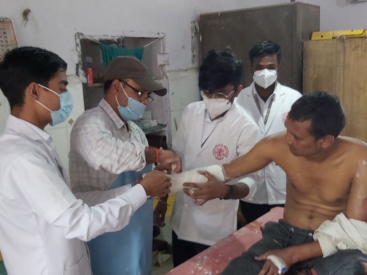 beaten with sticks and iron rods; Right hand also broken, dozens of ...