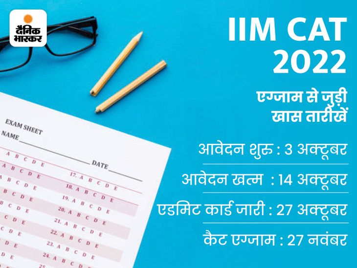 IIM released CAT exam 2022 schedule, admit card released on October 27 ...