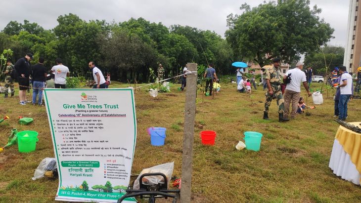 Developing a green belt of 15000 trees in Gurgaon with BSF by Give Me ...