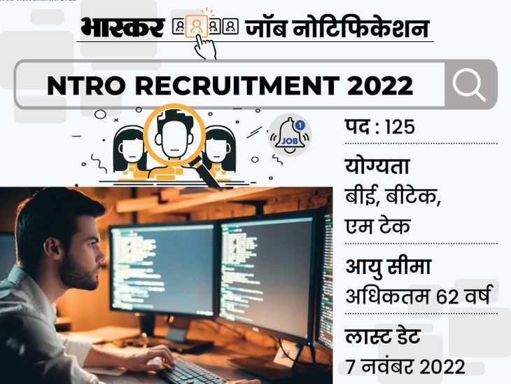 Recruitment for 125 posts in National Technical Research Organization ...