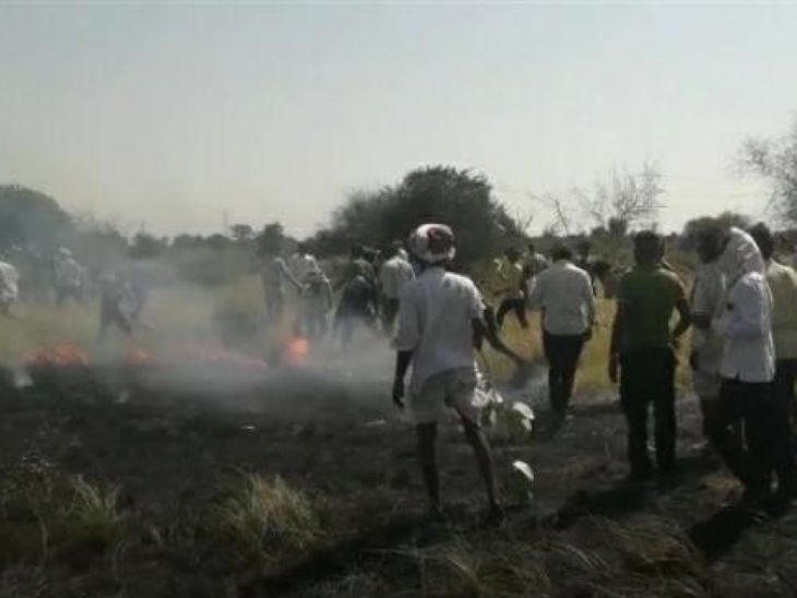 Fire brigade did not reach for 2 hours, villagers expressed anger ...